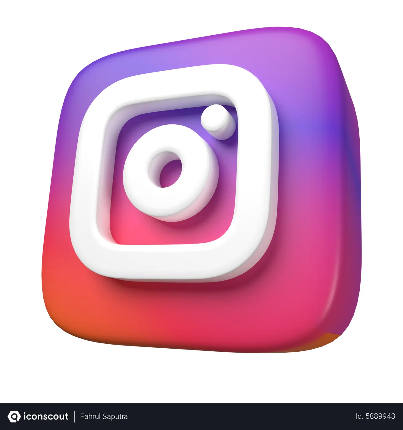 Free Instagram 3D Icon - Free Download Logos 3D Icons | IconScout