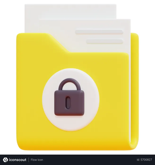 Free Locked Folder 3D Icon - Free Download Files & Folders 3D Icons ...