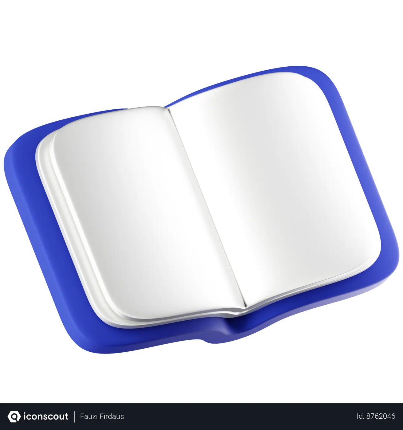 Free Open Book 3D Icon download in PNG, OBJ or Blend format