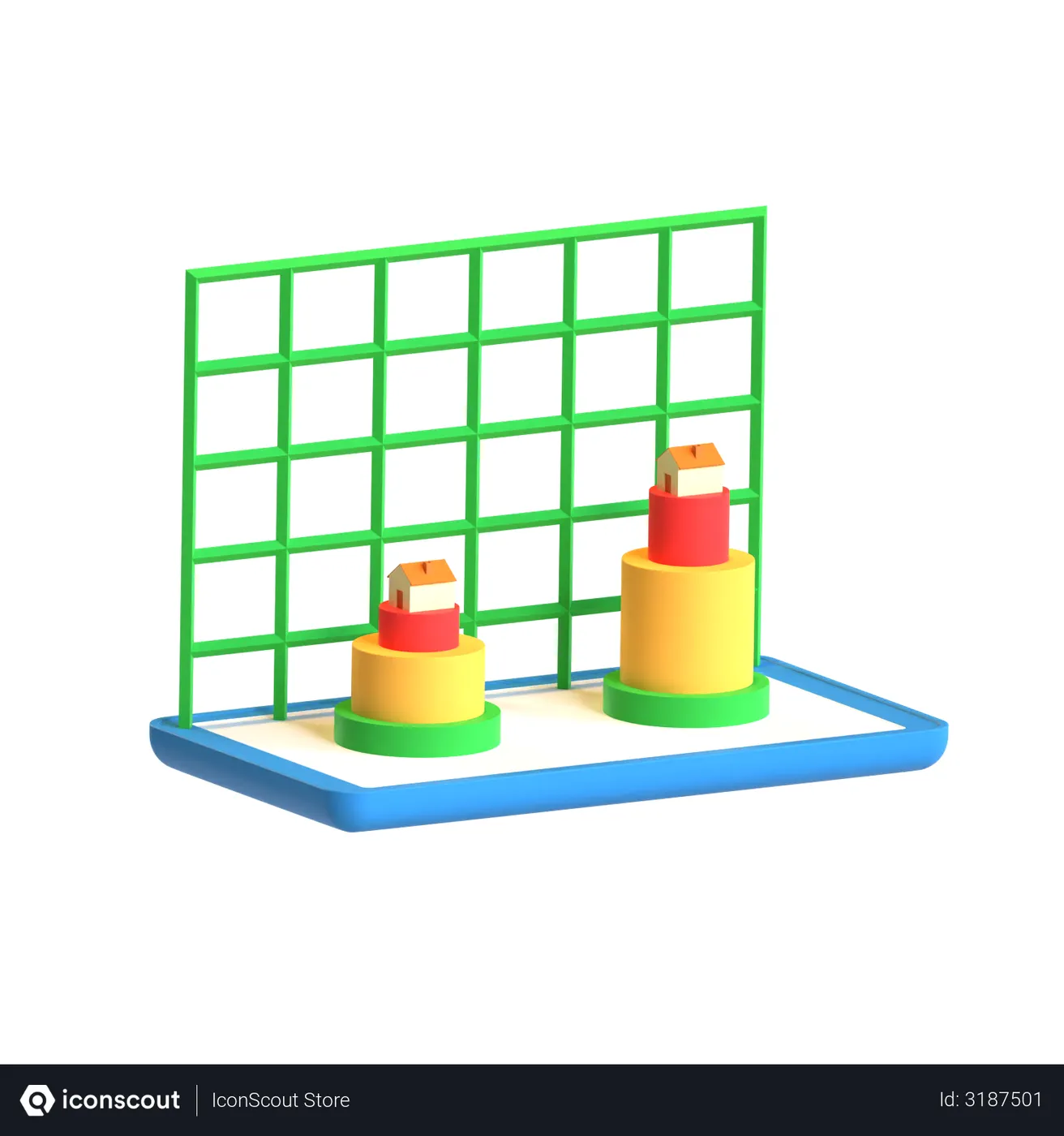 Free Pyramid Chart 3D Icon - Free Download Business 3D Icons | IconScout