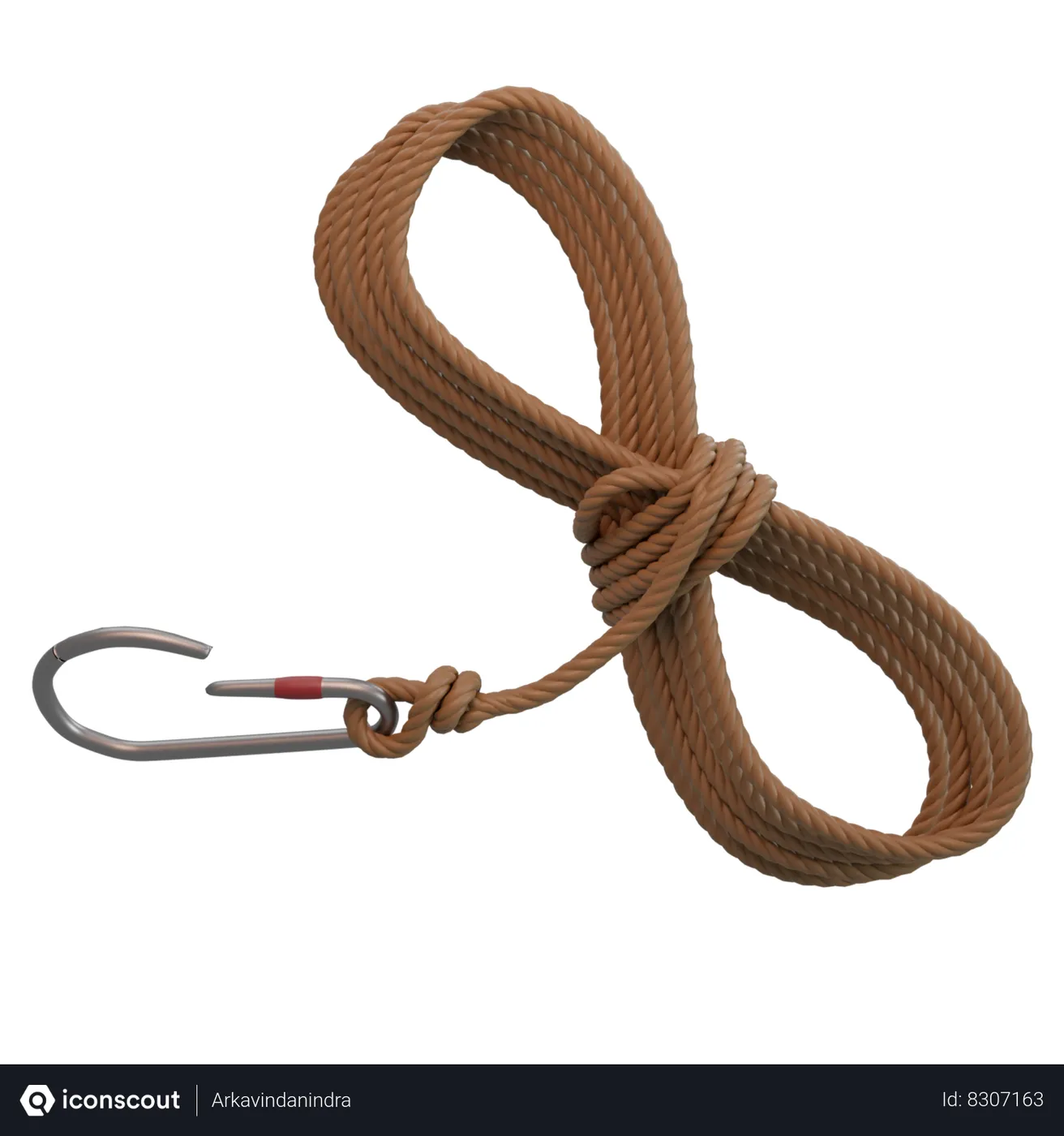 Free Rope 3D Icon download in PNG, OBJ or Blend format