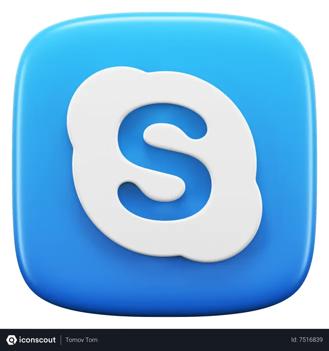 Skype 3d Logo Free Skype 3D Logo