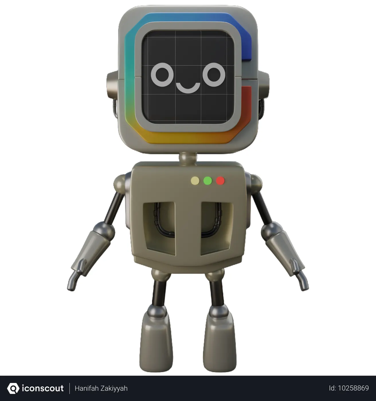 Free Smile Robot 3D Icon - Free Download People 3D Icons | IconScout
