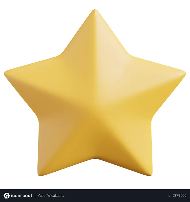 Free Star 3D Icon download in PNG, OBJ or Blend format