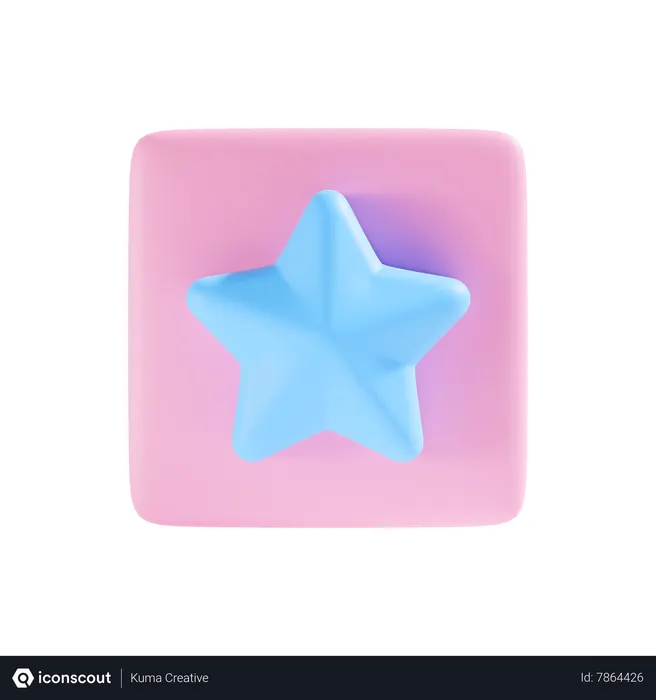 Free Star 3D Icon download in PNG, OBJ or Blend format
