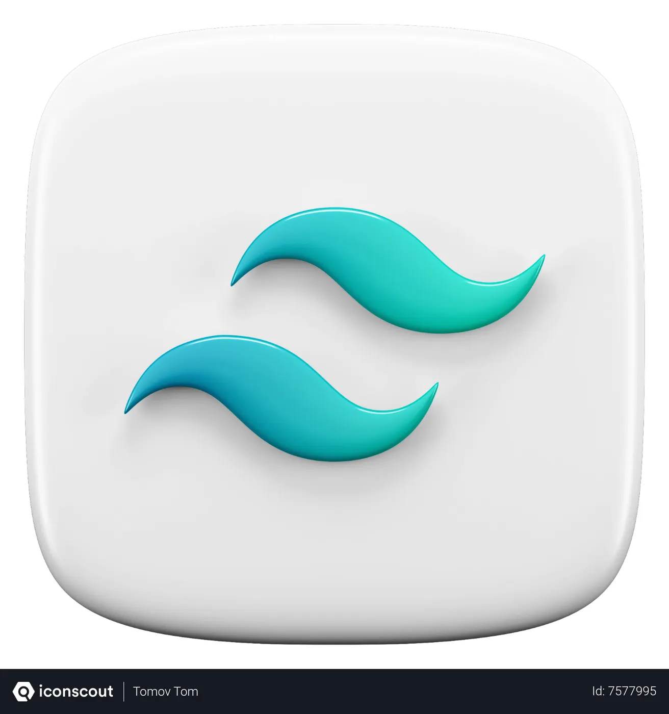 Free Tailwind 3D Icon - Free Download Logos 3D Icons | IconScout