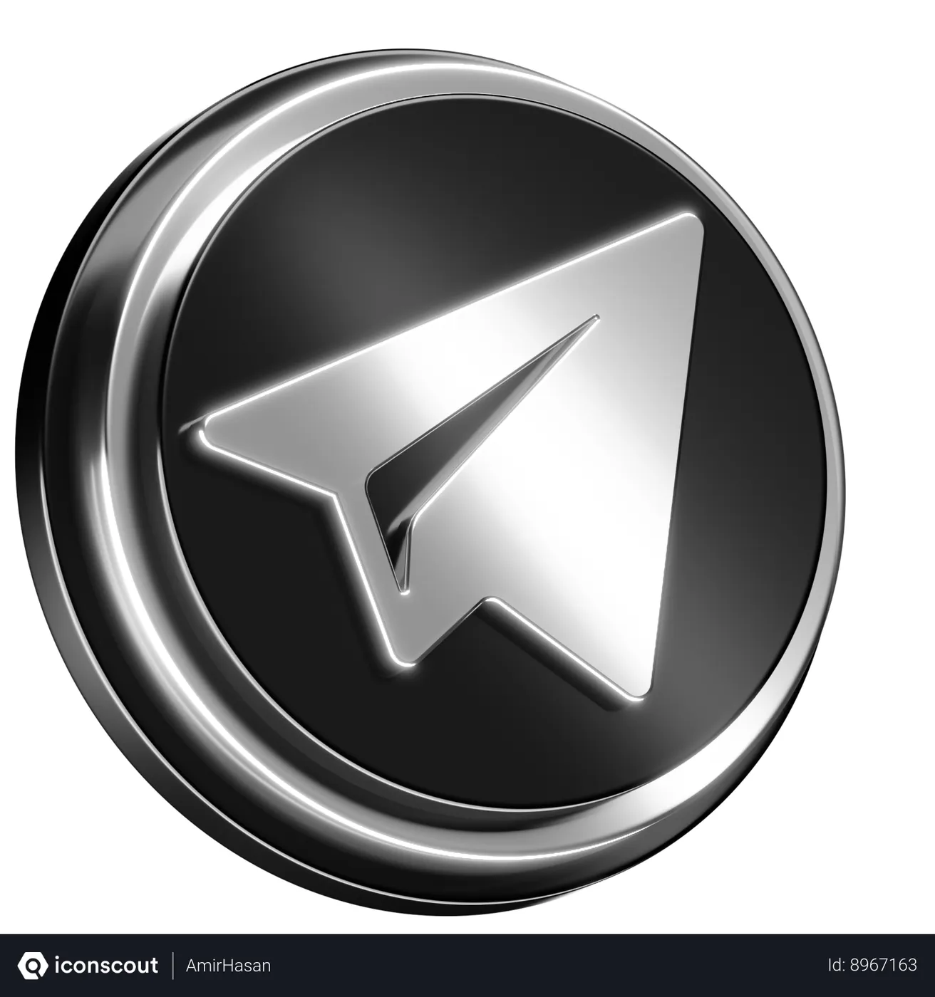 Free Telegram 3D Icon - Free Download Logos 3D Icons | IconScout