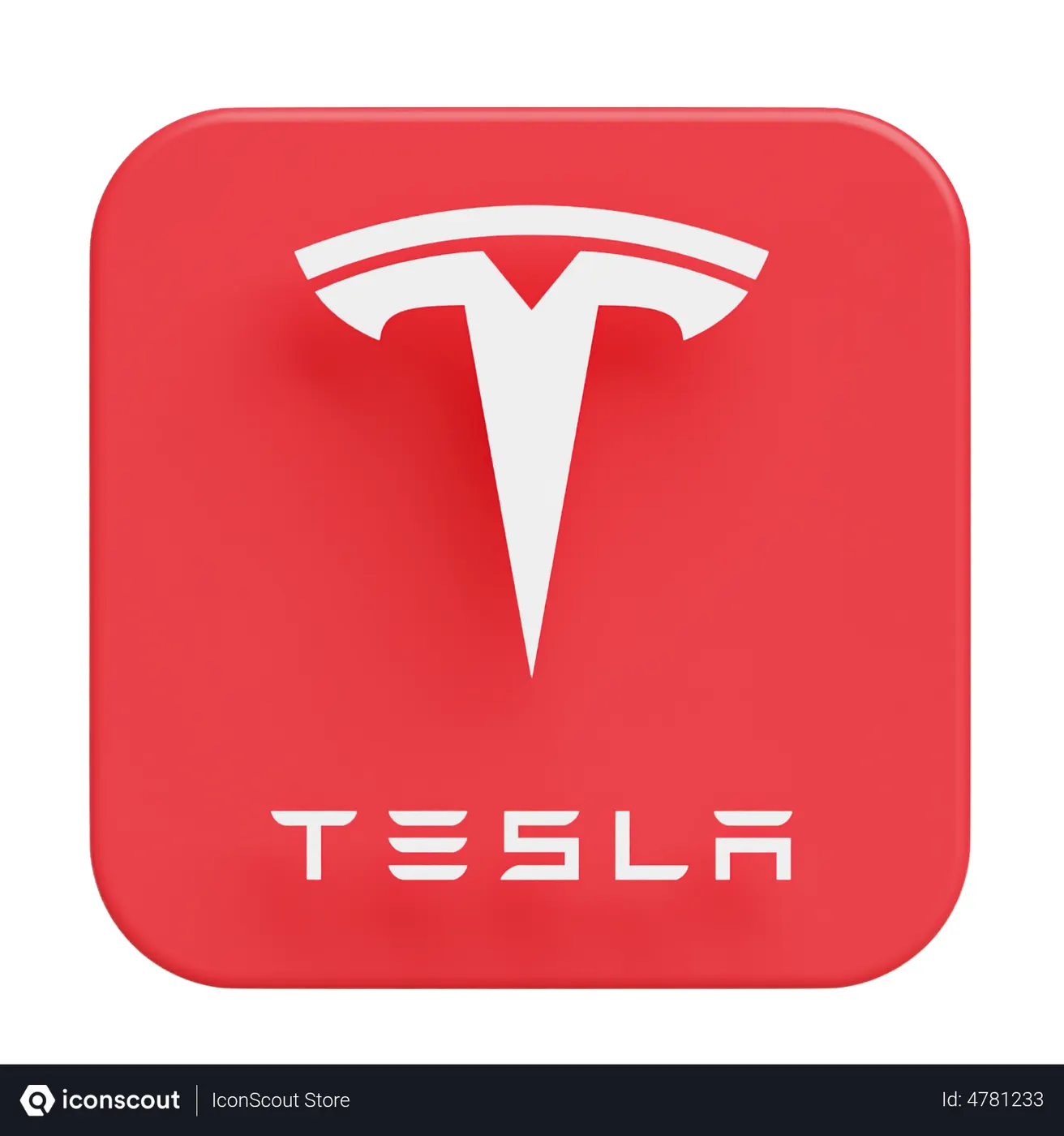 Free Tesla 3D Logo - Free Download Logos 3D Logos | IconScout