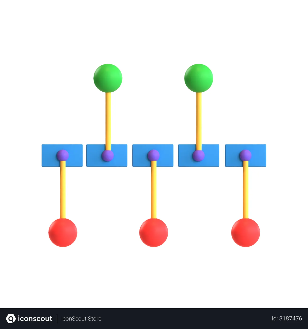 Free Timeline Chart 3D Icon - Free Download Business 3D Icons | IconScout