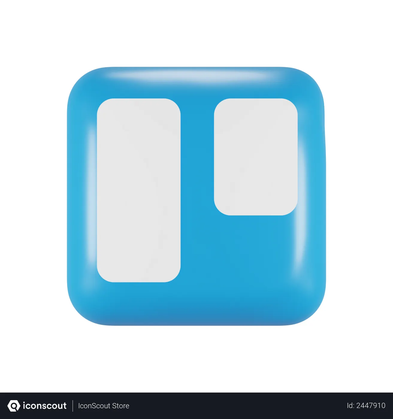 Free Trello 3D Logo - Free Download Logos 3D Logos | IconScout