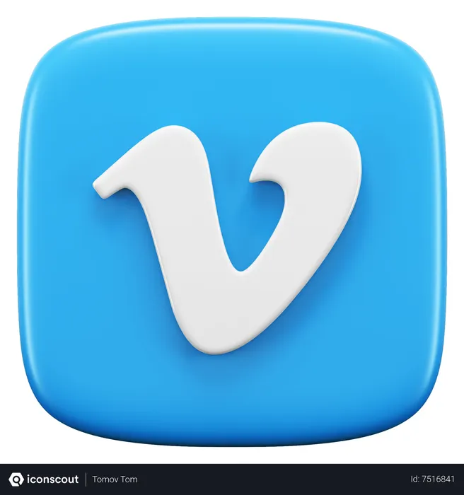 Vimeo Icon Png Free Vimeo 3D Icon Free Download Logos 3D Icons