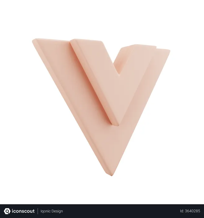 Free VueJS 3D Logo - Free Download Logos 3D Logos | IconScout