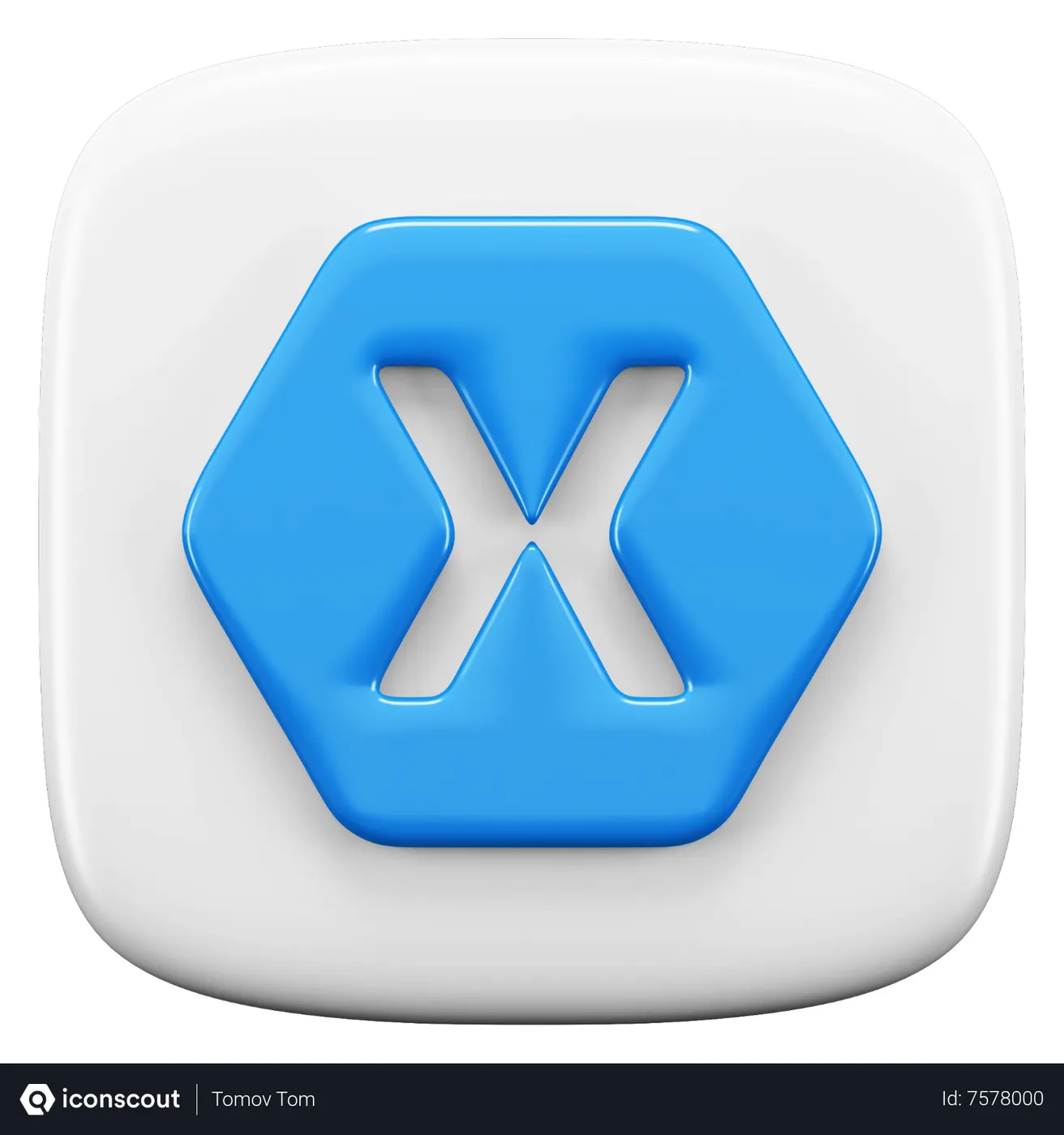 Free Xamarin 3D Icon - Free Download Logos 3D Icons | IconScout