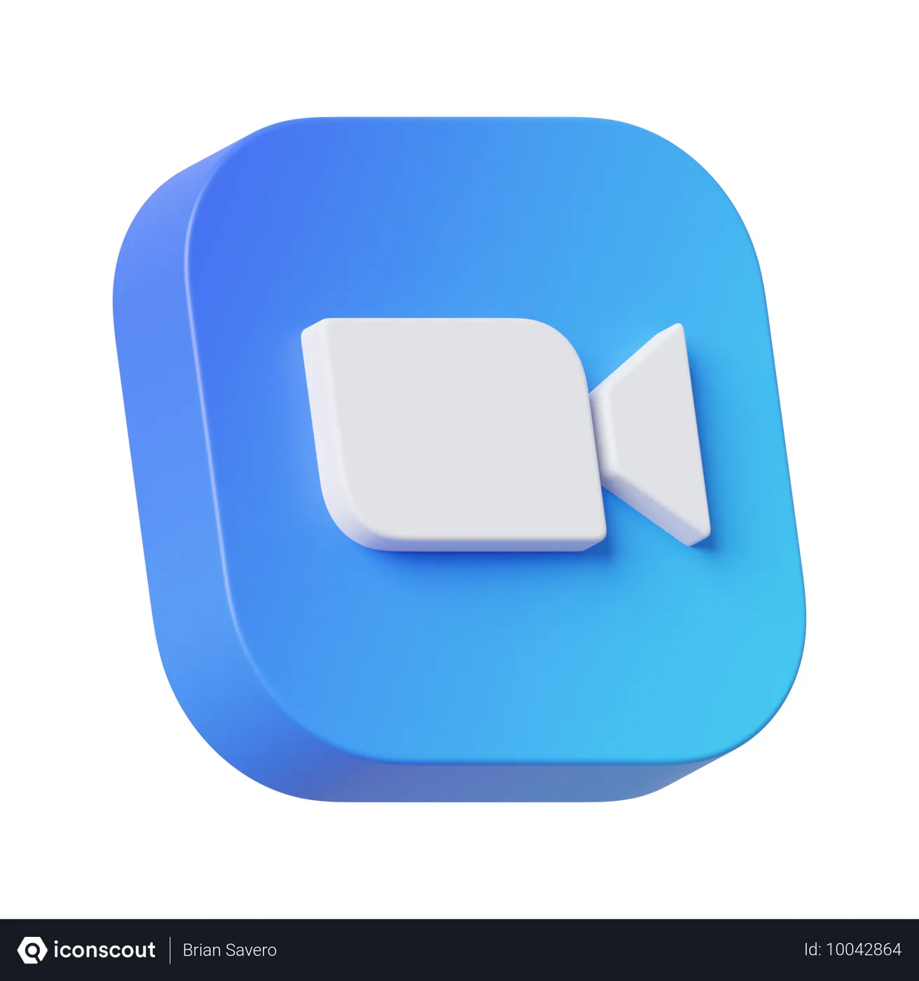 Free Zoom 3D Icon - Free Download Logos 3D Icons | IconScout