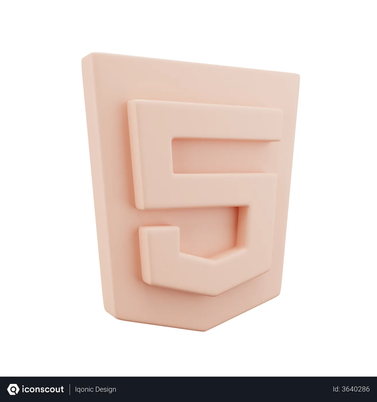 Free HTML 3D Logo - Free Download Logos 3D Logos | IconScout