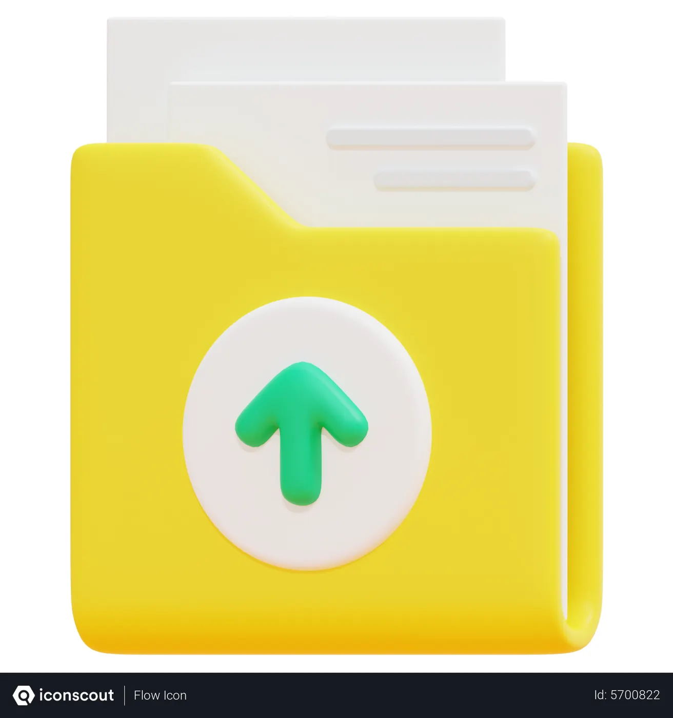 Free Upload Folder 3D Icon - Free Download Files & Folders 3D Icons ...