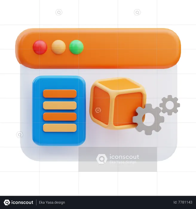 3 D Design Software 3D Icon download in PNG, OBJ or Blend format