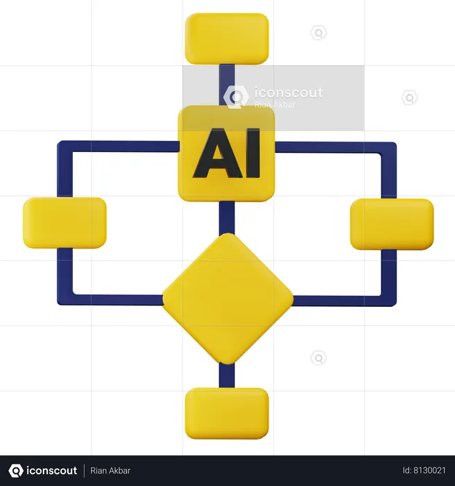Ai Algorithm 3d Icon Download In Png Obj Or Blend Format
