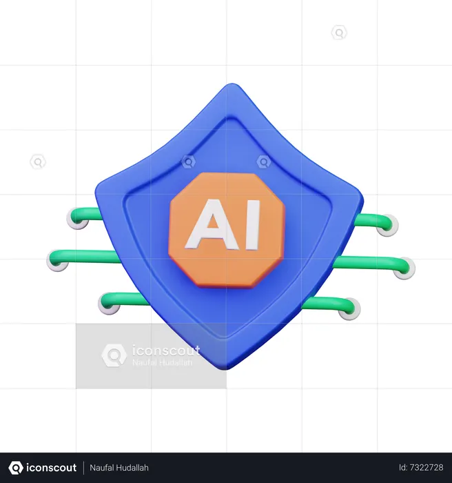 Ai Escudo 3D Icon - Free Download Tecnologia científica 3D Icons | IconScout