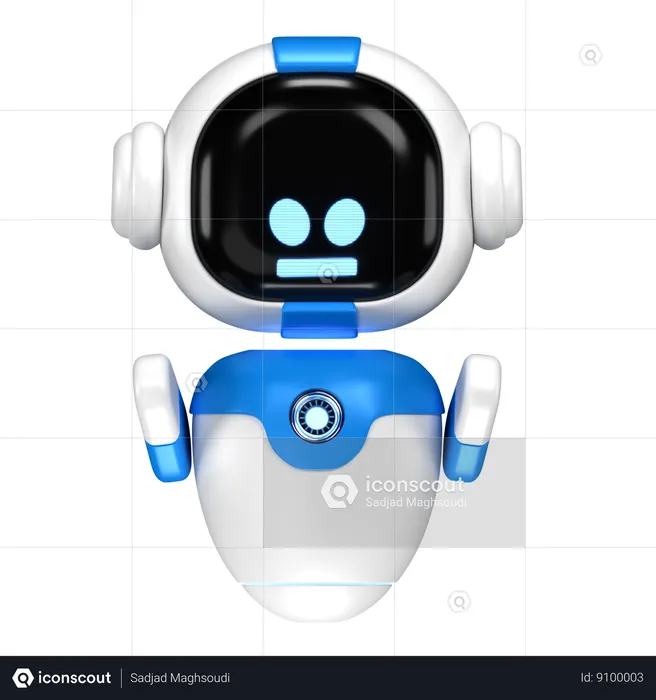 AI Robot 3D Illustration - Free Download Science & Technology 3D ...