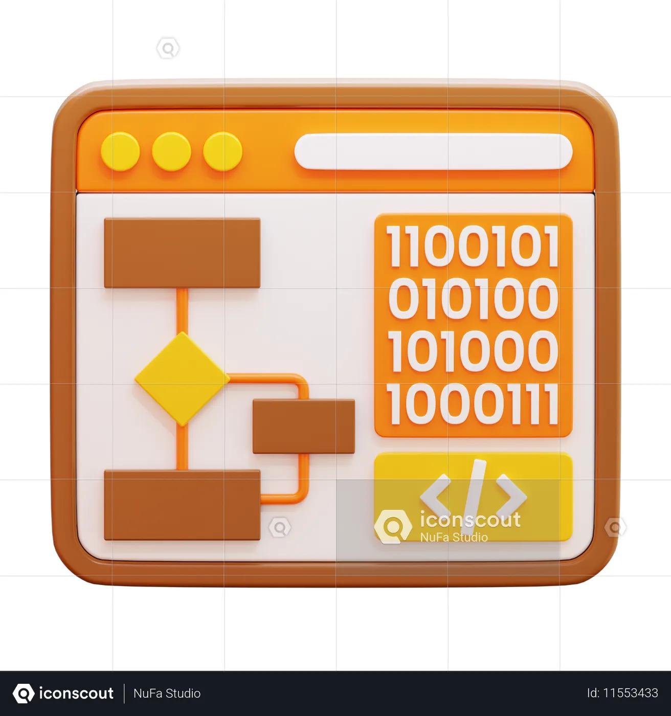 Algorithm 3D Icon - Free Download Design & Development 3D Icons | IconScout