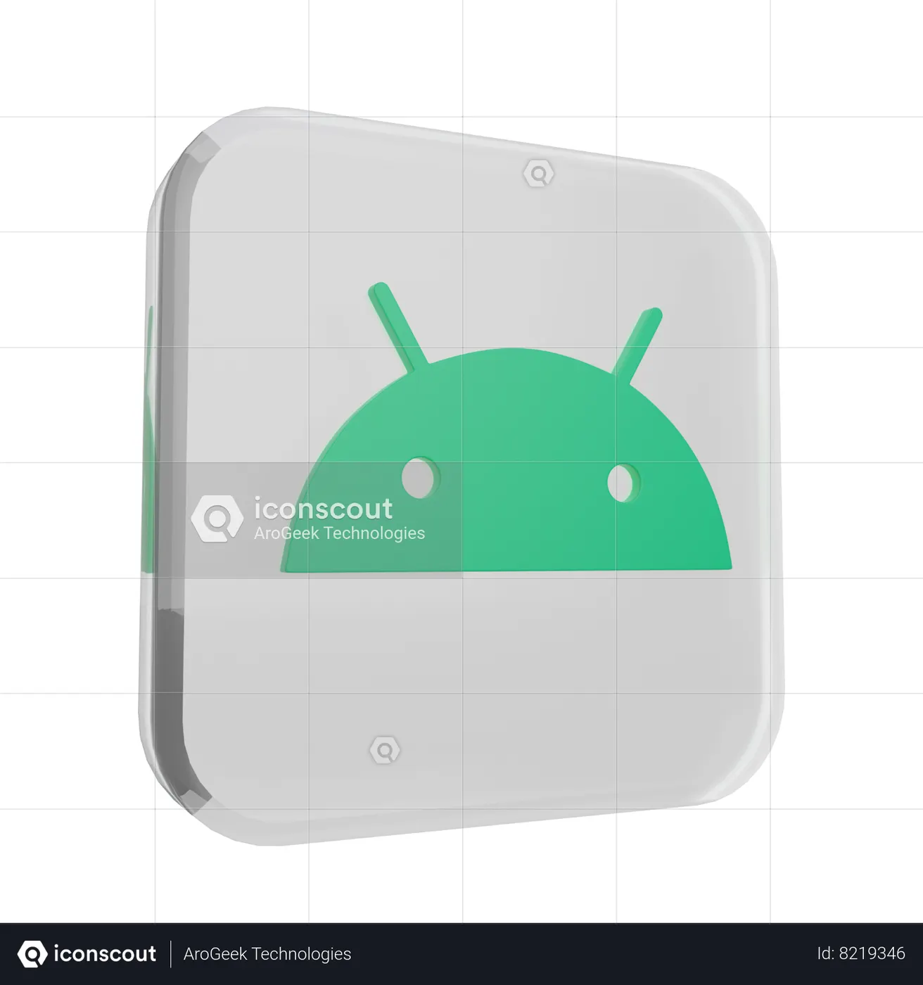 Android 3D Icon - Free Download Logos 3D Icons | IconScout