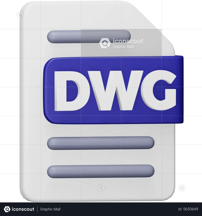 Obtén Archivo Dwg 3D Icon de por descarga gratuita en Archivos y carpetas 3D Icons | IconScout