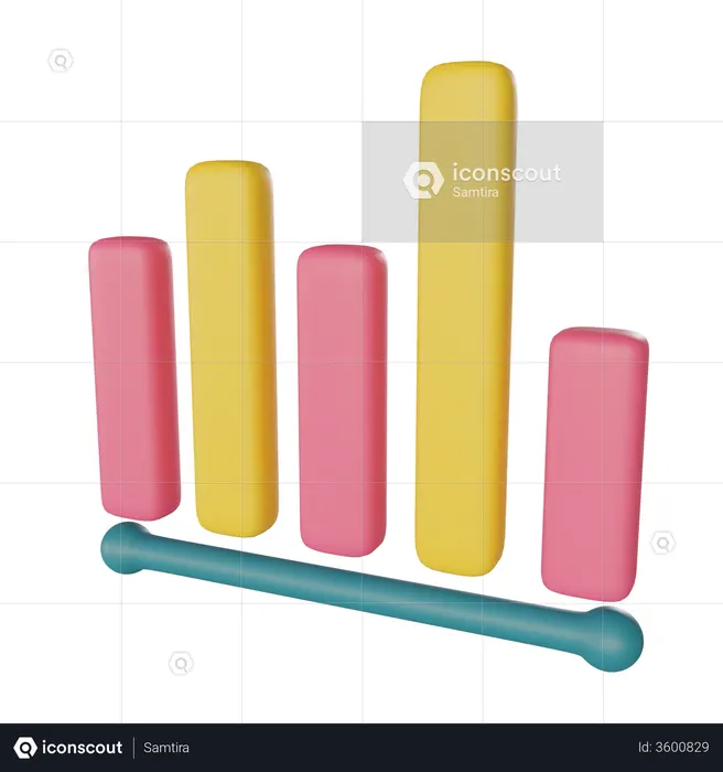 Bar Chart 3D Illustration - Free Download Business 3D Illustrations ...