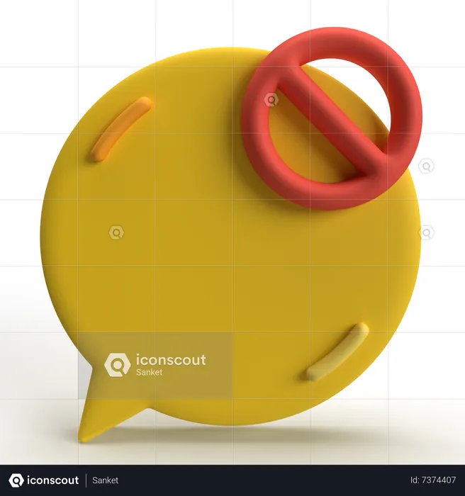 Blocked Message 3D Icon download in PNG, OBJ or Blend format Blocked Message 3D Icon download in PNG, OBJ or Blend format