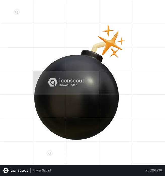 Bomb 3D Icon - Free Download User Interface 3D Icons | IconScout