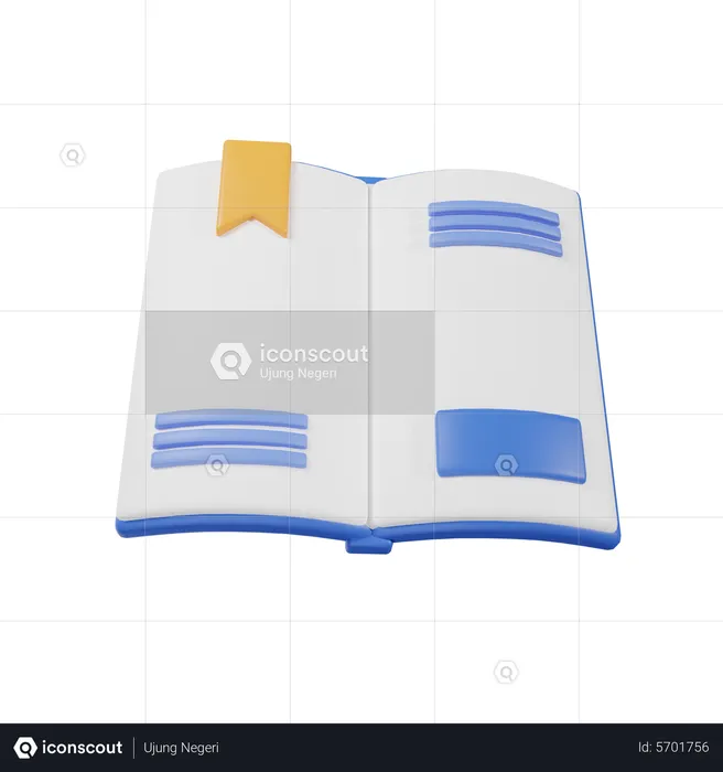 Books 3D Icon download in PNG, OBJ or Blend format