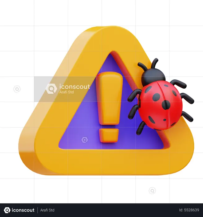 Bug Alert 3d Icon Download In Png Obj Or Blend Format