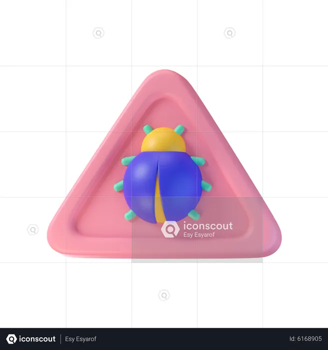 Premium Bug Alert 3d Icon Download In Png Obj Or Blend Format 