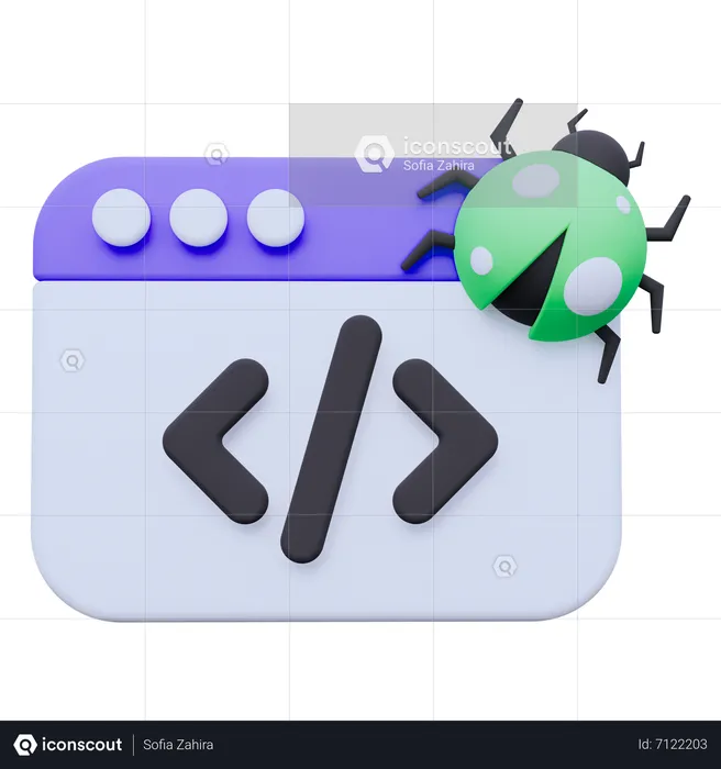 Bug Coding 3D Icon download in PNG, OBJ or Blend format Bug Coding 3D Icon download in PNG, OBJ or Blend format