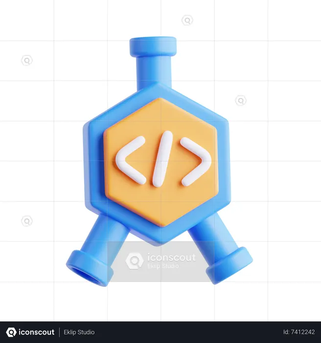 Cell Programming 3D Icon - Free Download Science & Technology 3D Icons ...