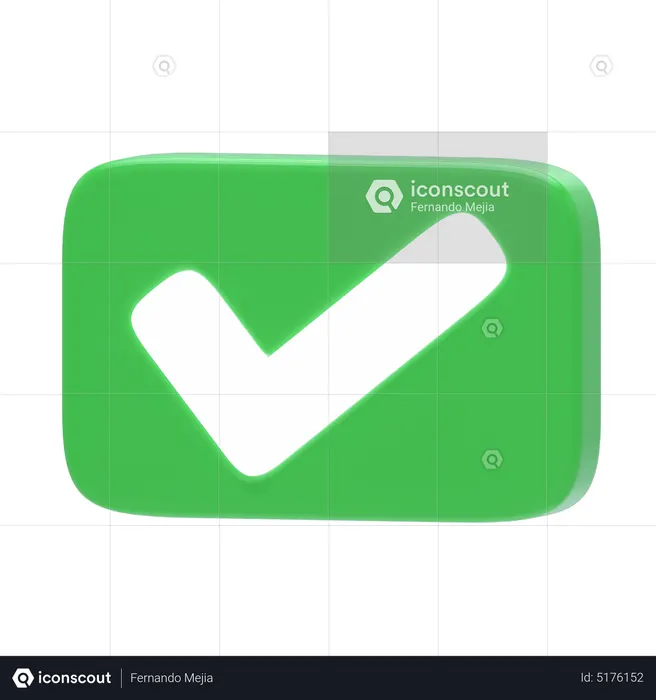 Check Confirm 3D Icon download in PNG, OBJ or Blend format Check Confirm 3D Icon download in PNG, OBJ or Blend format