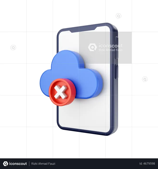 Cloud Failed Connection 3D Illustration - Free Download User Interface 3D Illustrations | IconScout