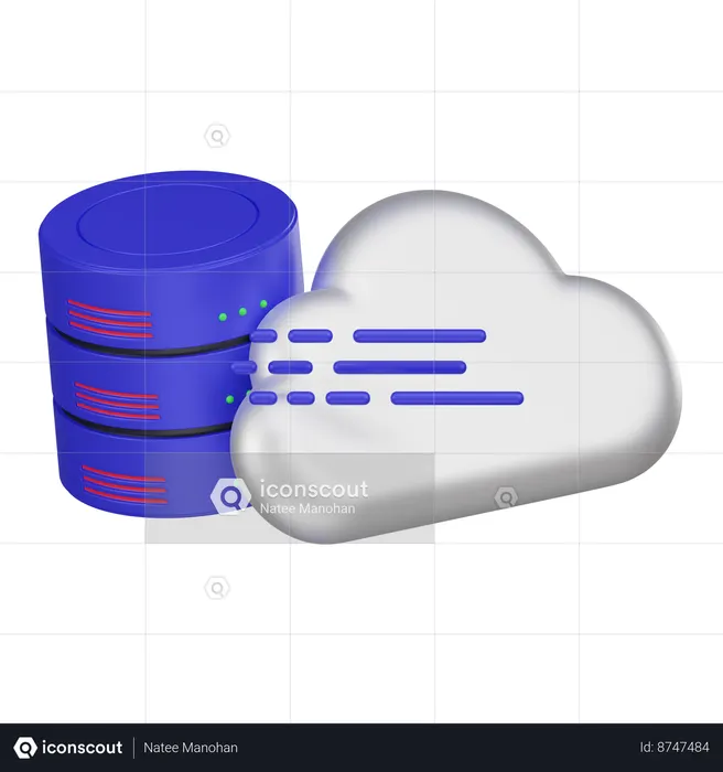 Cloud Server 3D Icon - Free Download Science & Technology 3D Icons ...