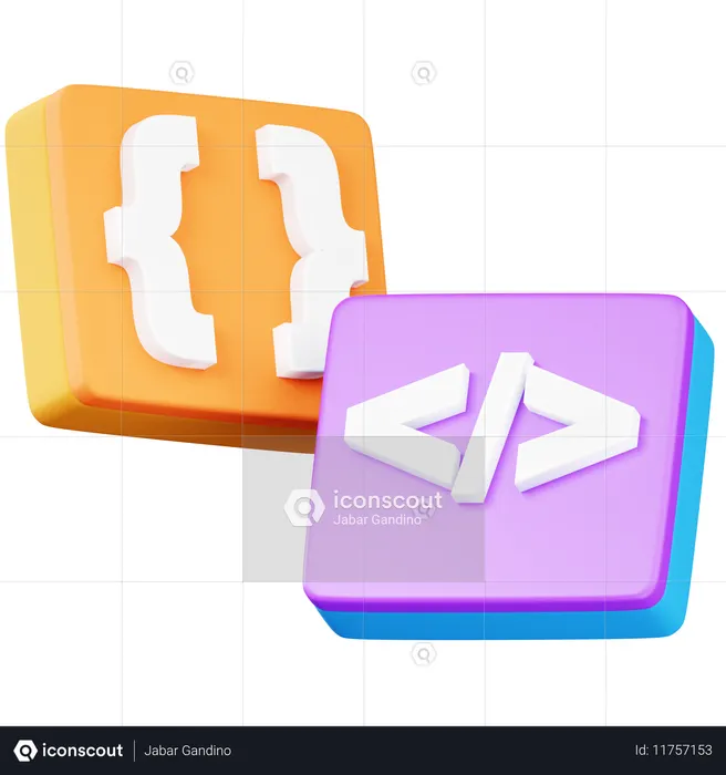 Code Brackets 3D Icon - Free Download User Interface 3D Icons | IconScout