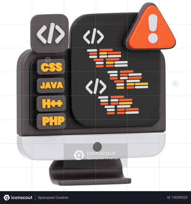 Code Error 3D Icon - Free Download Design & Development 3D Icons ...