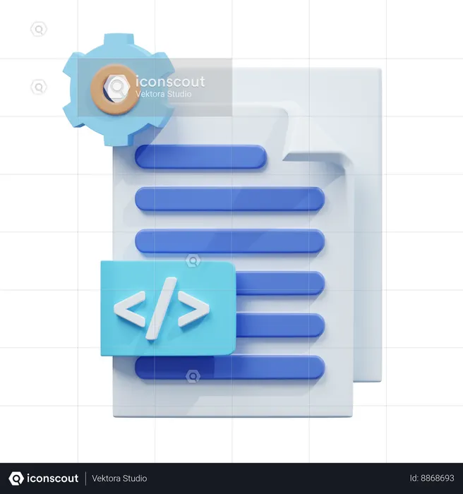Code File 3D Icon - Free Download Business 3D Icons | IconScout