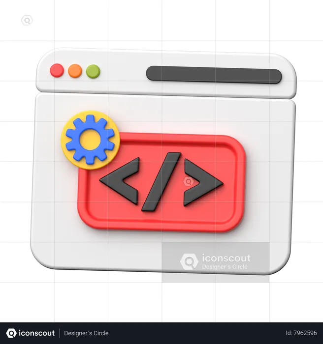 Code Setting 3D Icon download in PNG, OBJ or Blend format