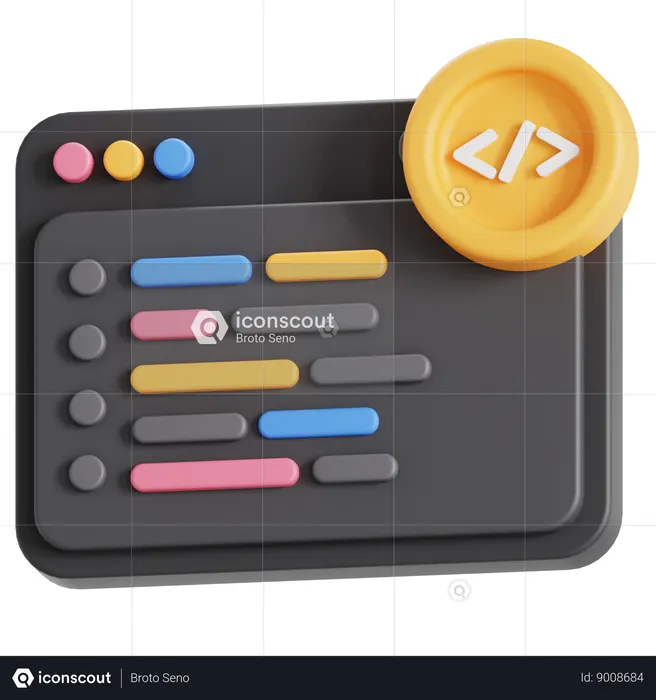 Obtén Lenguaje De Código 3D Icon de por descarga gratuita en Desarrollo ...