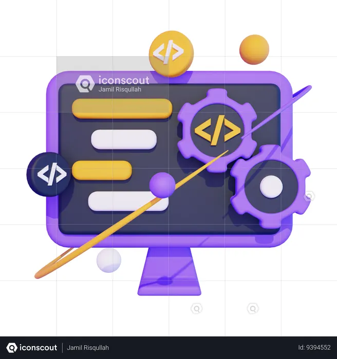 Coding 3D Icon - Free Download Design & Development 3D Icons | IconScout