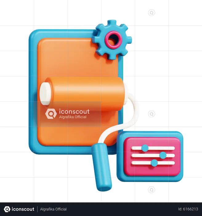 Color Setting 3D Icon download in PNG, OBJ or Blend format Color Setting 3D Icon download in PNG, OBJ or Blend format