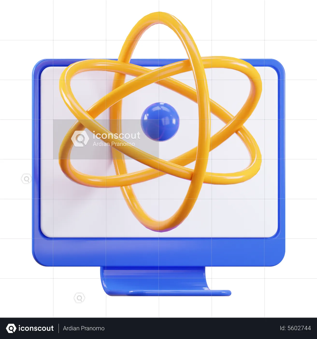 Computer Science 3D Icon download in PNG, OBJ or Blend format