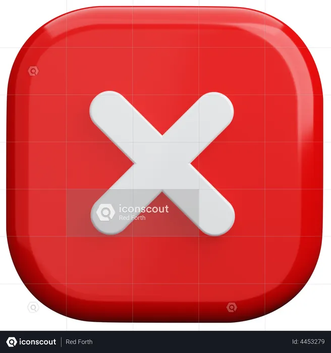 Cross Button 3d Illustration Download In Png Obj Or Blend Format