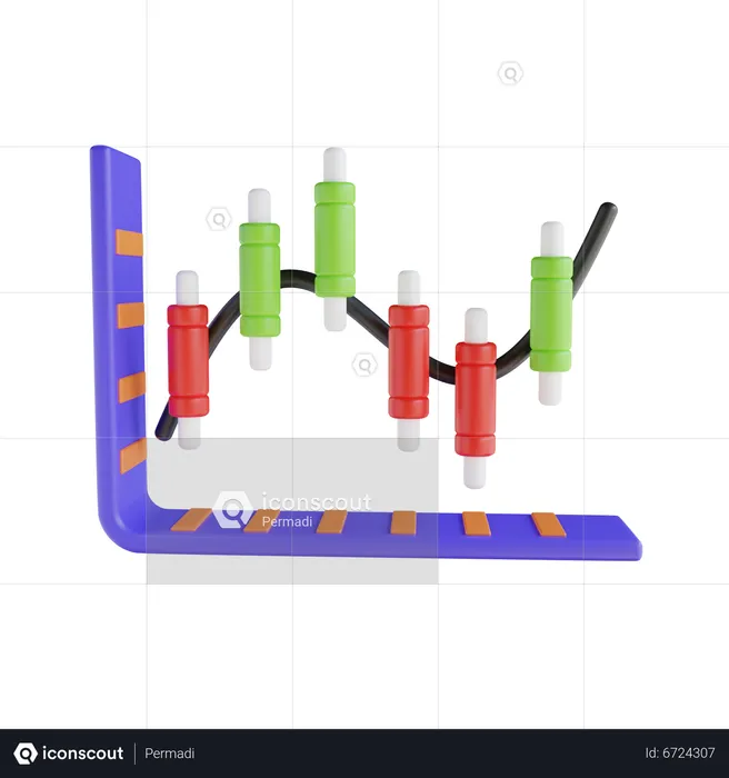 Cylinder Plot Chart 3D Icon download in PNG, OBJ or Blend format