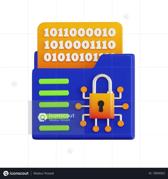 Data Encryption 3D Icon - Free Download Design & Development 3D Icons | IconScout