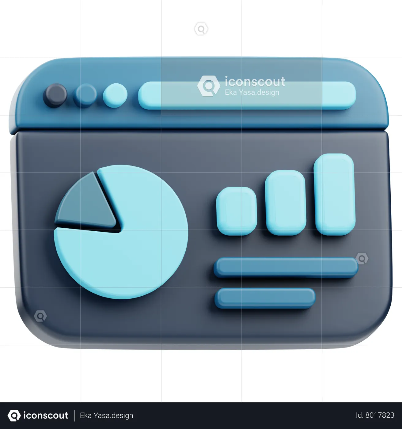 Data Visualization 3d Icon Download In Png Obj Or Blend Format